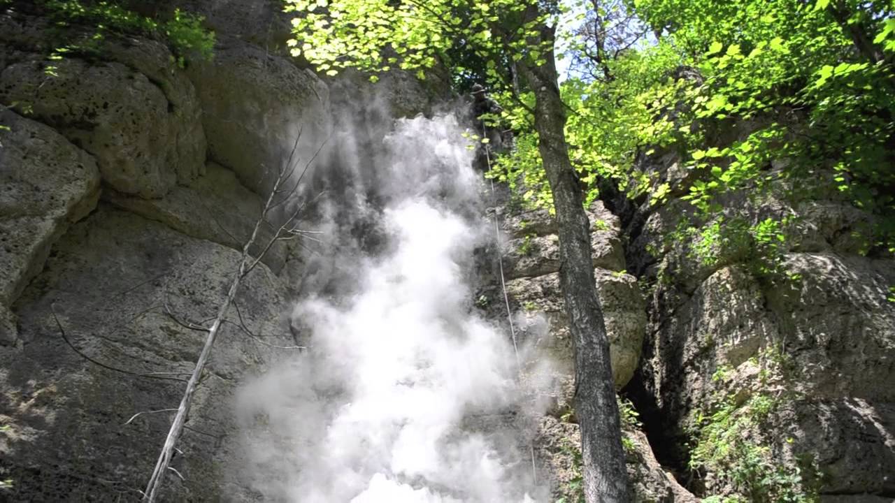 Josh Aussie Rappel through smoke