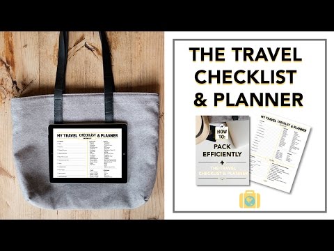 How To Pack for Vacation - The Travel Checklist & Planner