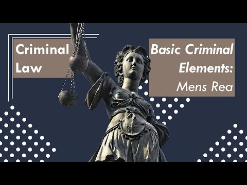 Mens Rea Explained | Basic Elements of a Crime | Criminal Law