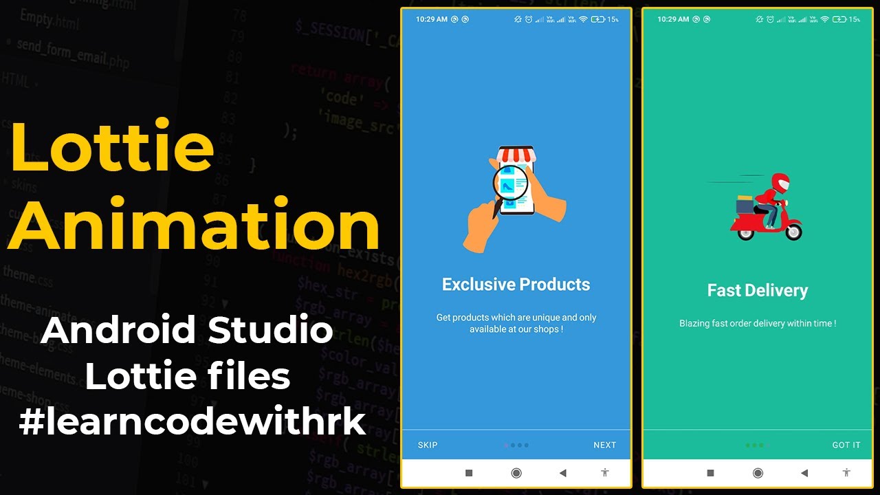 How to make Lottie Animation android studio | Lottiefiles || #learncodewithrk