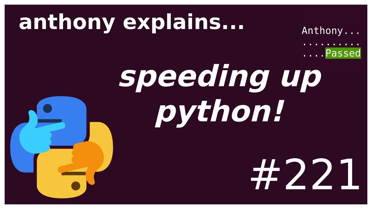 how I sped up python's tokenize module by 25% (intermediate) anthony explains #221