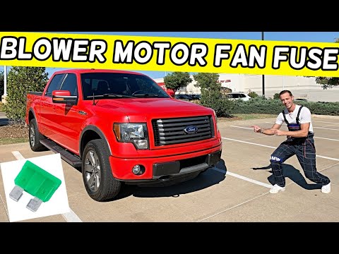 FORD F150 HEATER BLOWER MOTOR FAN FUSE LOCATION REPLACEMENT F 150 2009 2010 2011 2012 2013 2014