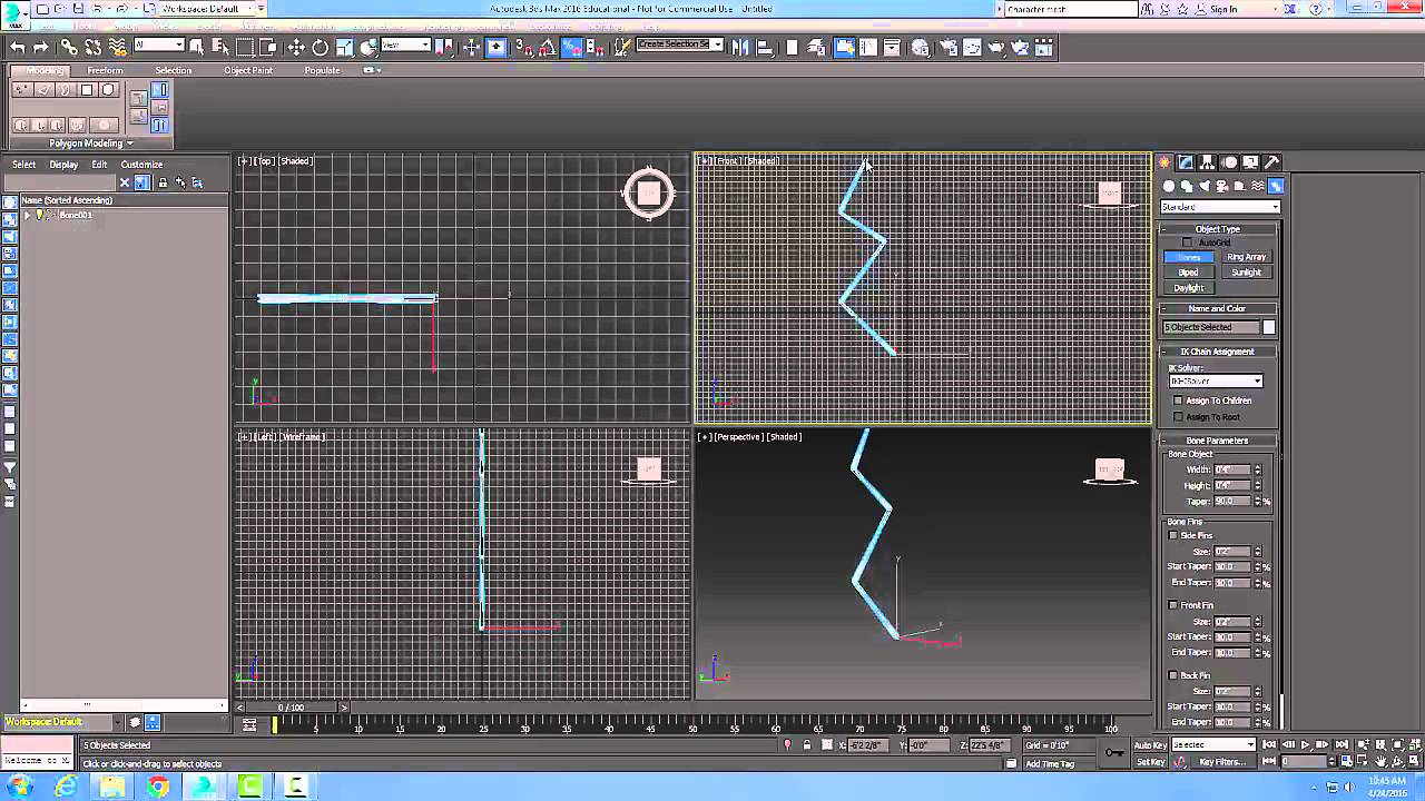 3ds Max  15-13 Creating Bones System