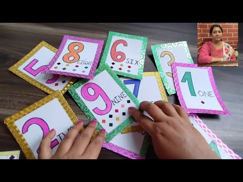 Numbers Flashcards | How to Make Flash card | FlashCards | TLM