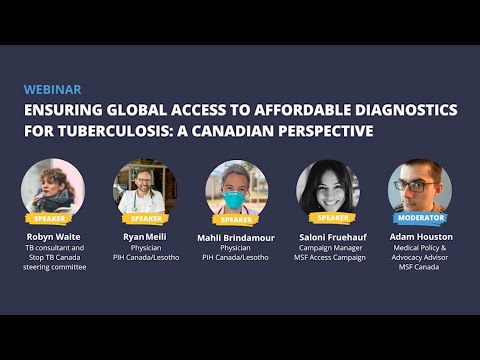 Webinar: Ensuring global access to affordable diagnostics for tuberculosis: A Canadian perspective
