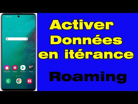 Comment activer le Roaming activer itinérance des données