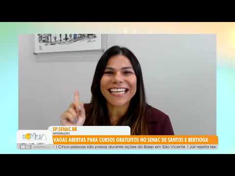 Vagas abertas para cursos gratuitos no Senac de Santos e Bertioga - 14/5/2025