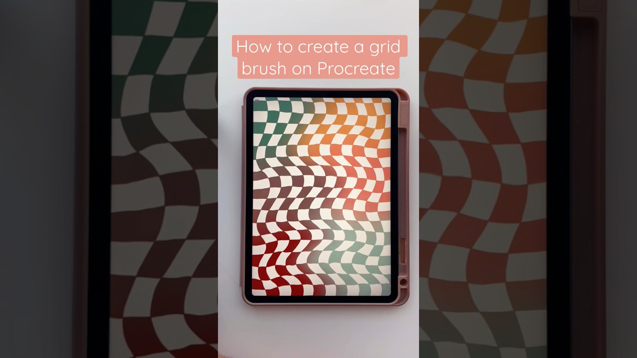 Procreate Tutorial: How to Make a Grid Brush for Retro Design | Procreate brushes | Procreate app