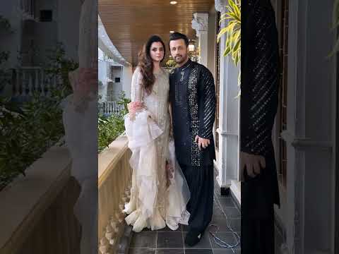 Beautiful Couple#atifaslam and his wife#photoshoot