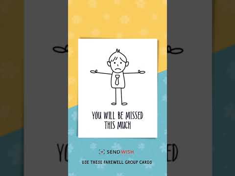 Mesmerising Farewell Group Cards From @sendwishonline | Best Farewell Ecards | Group Cards |