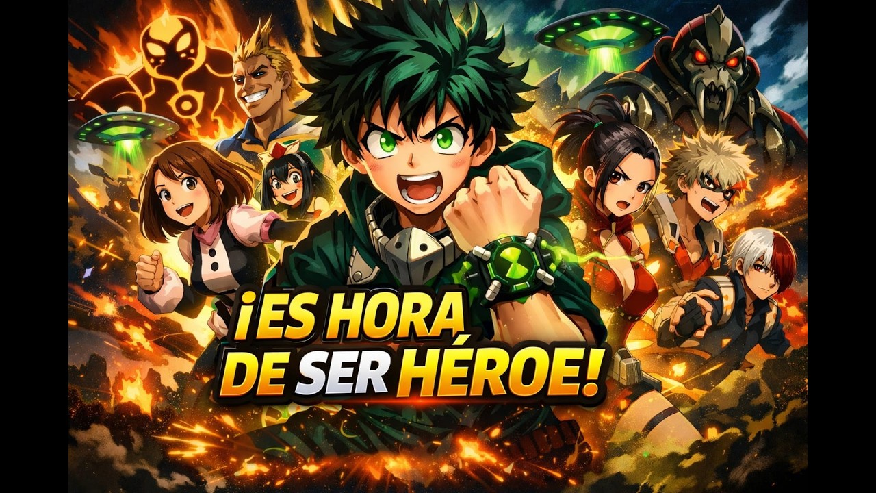 ¡Es Hora de ser Héroe! - izuku x harem -Crossover (Parte 1). El encuentro de 2 Omnitrix.