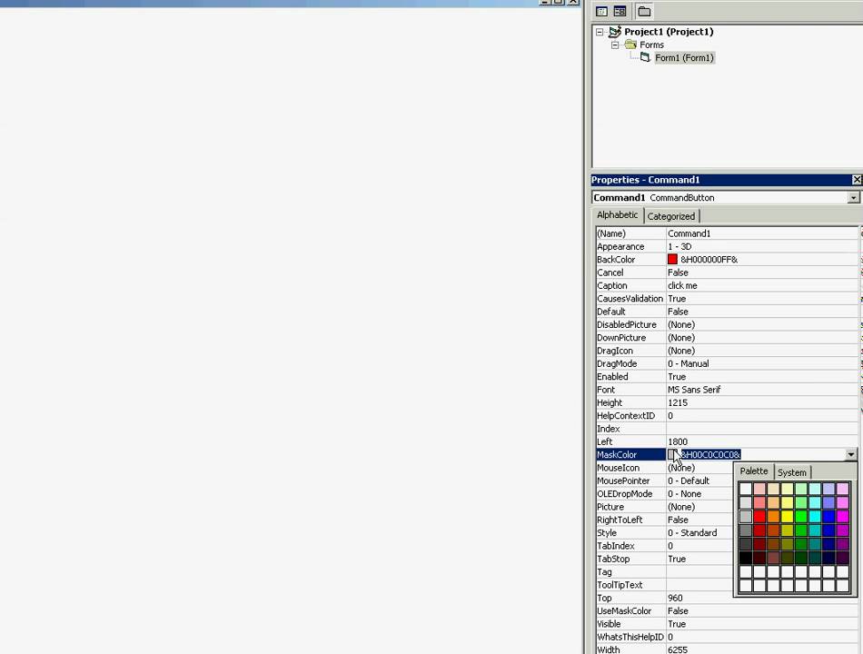 VB6 Message Box Tutorial step 1