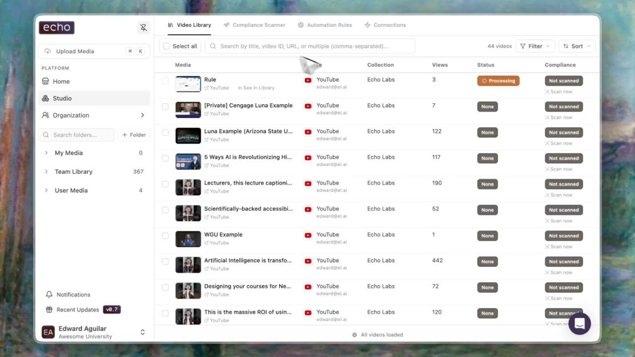 Welcome To Echo Labs Studio