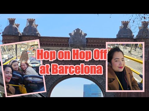 Hop on Hop off Bus at Barcelona| Three routes,took the green line|Team Berde goes to Barcelona