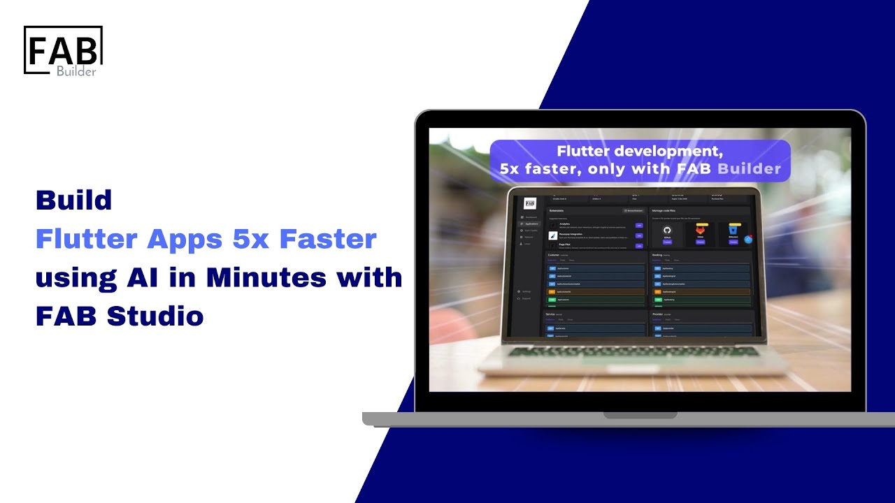 Build Flutter Apps 5x Faster using AI in Minutes with FAB Studio