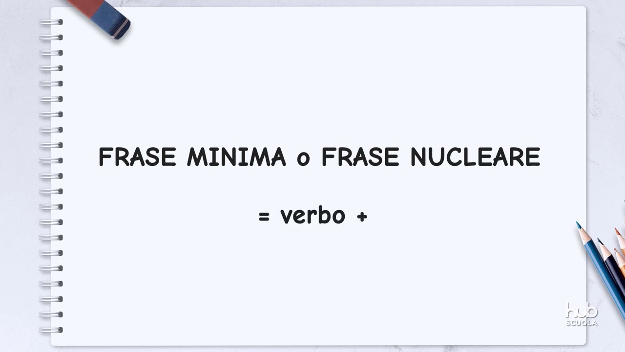 Video - La frase minima nella grammatica valenziale