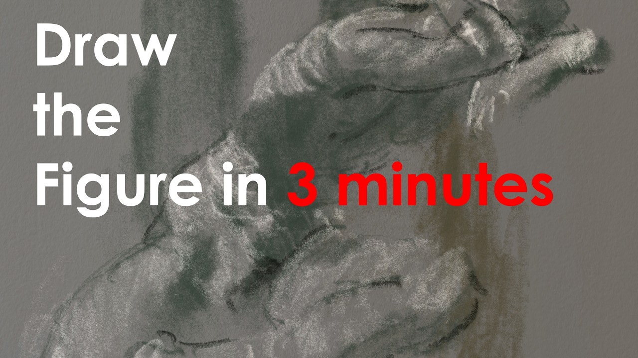 How I draw the Human Figure in 3 minutes
