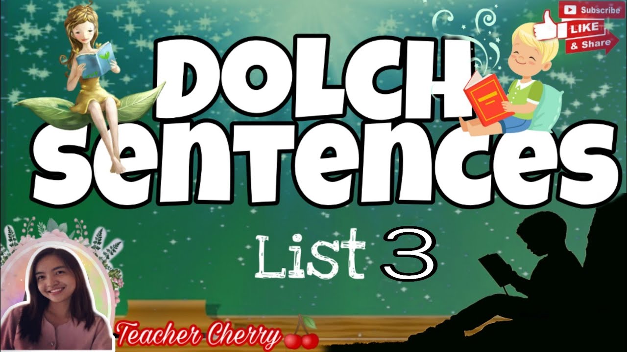Dolch Sentences | List 3 | Teacher Cherry