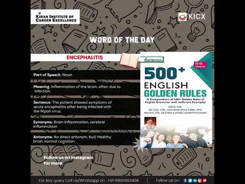 Word of the Day ENCEPHALITIS