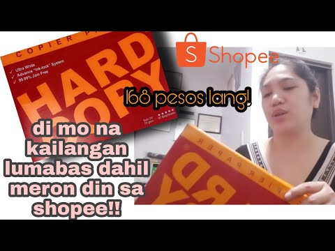 Advance Hard Copy 70 gsm 168pesos lang sa shopee