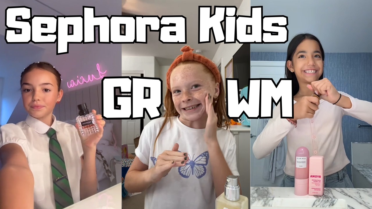 Sephora Kids GRWM☁️💕 Makeup & Skincare Routines | 🎀TikTok Compilation