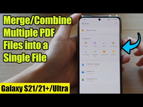 Galaxy S21/Ultra/Plus: How to Merge/Combine Multiple PDF Files into a Single File