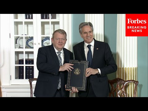Sec. Blinken Participates In A Defense Cooperation Agreement Signing Ceremony With The Danish FM