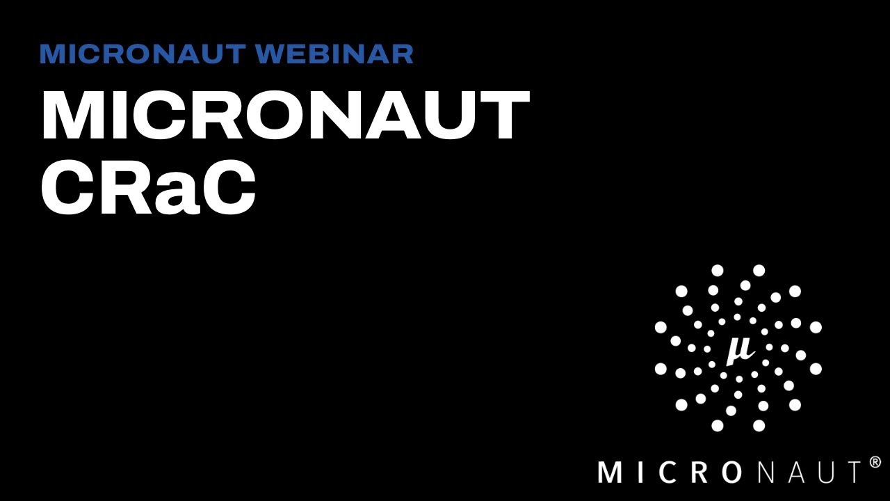Micronaut CRaC Webinar 2023