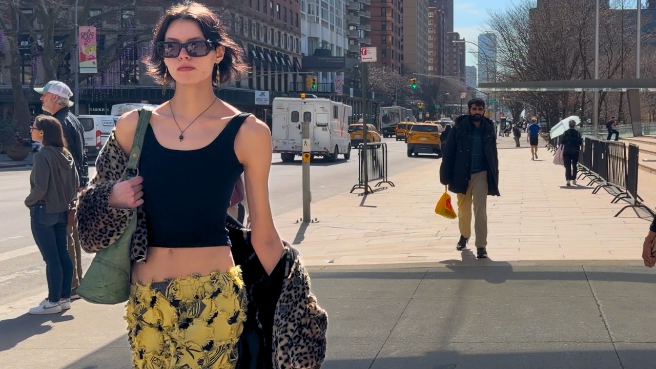 Walking in New York City Manhattan