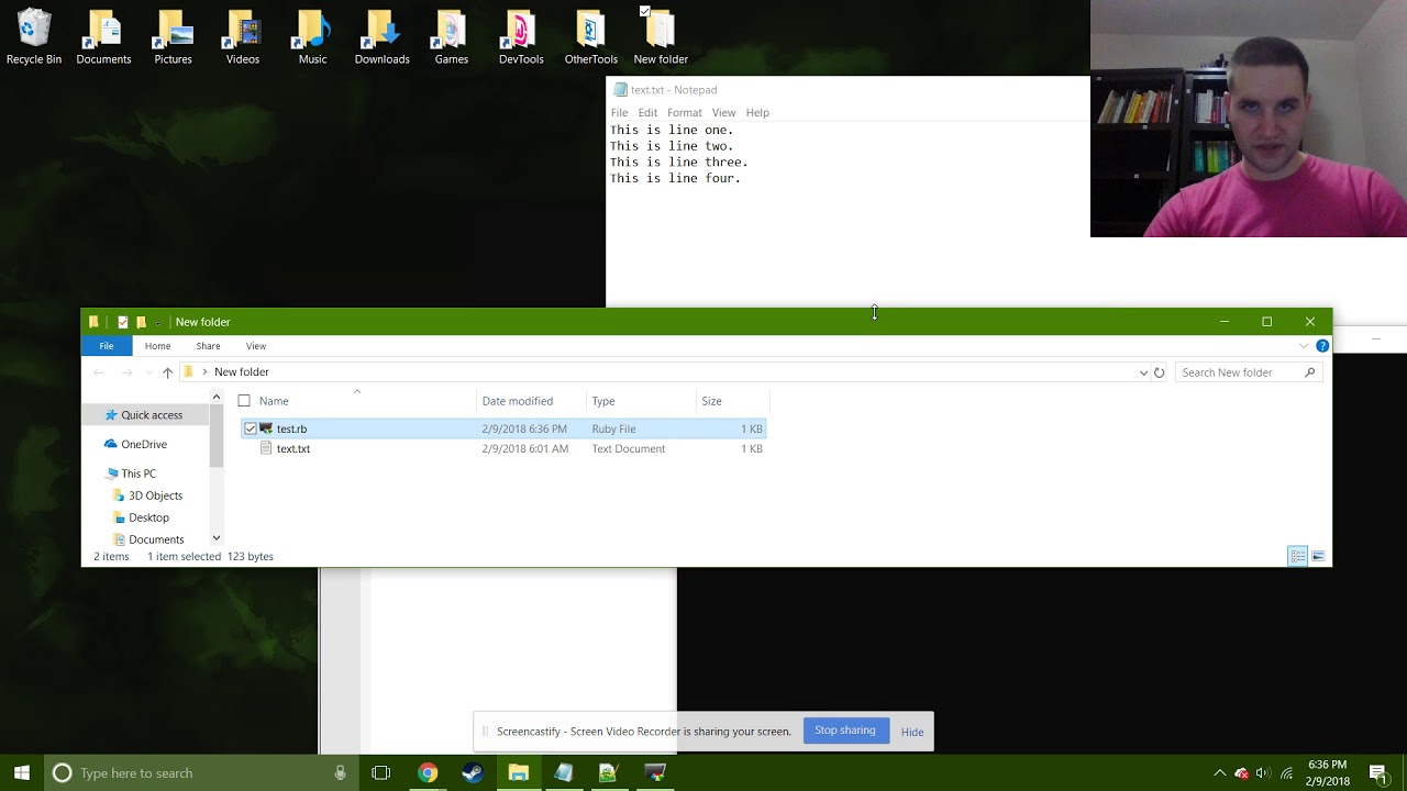 How to read a file line by line in ruby part 0