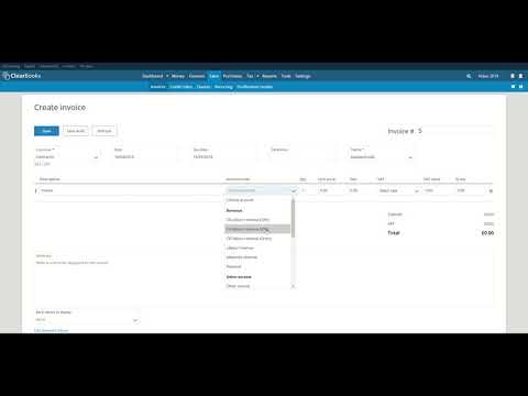 How to create a sales invoice with CIS deductions