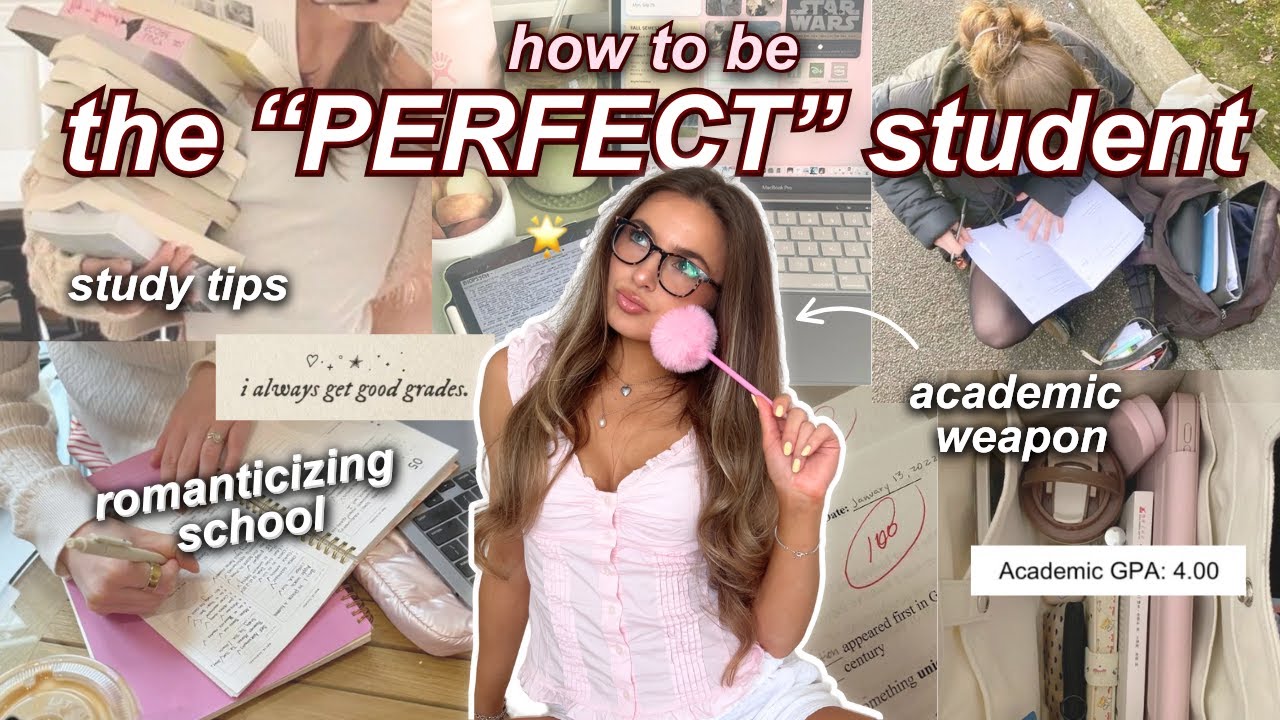 BECOME THE PERFECT STUDENT📔🎀 study tips, habits & romanticizing school