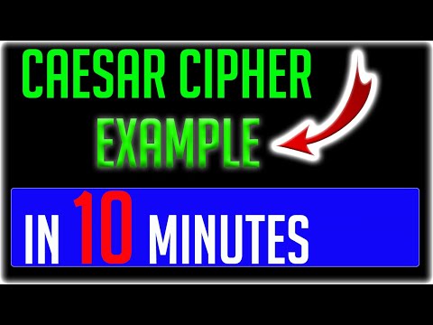 caesar cipher encryption and decryption example