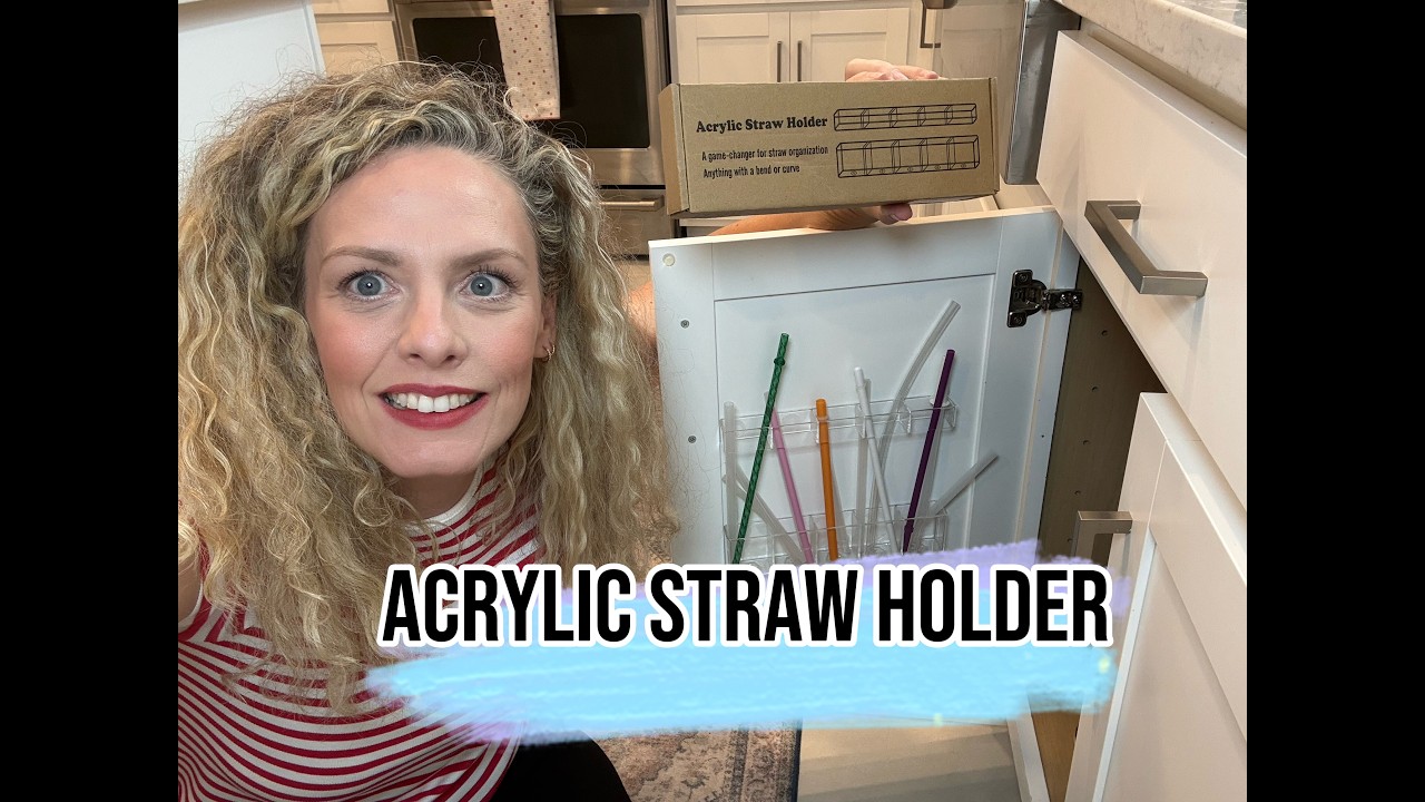 Easy Straw Organizer Install!