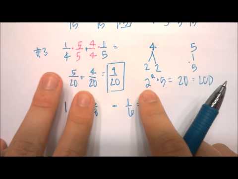 Basic Algebra: Answers to LCD Problems