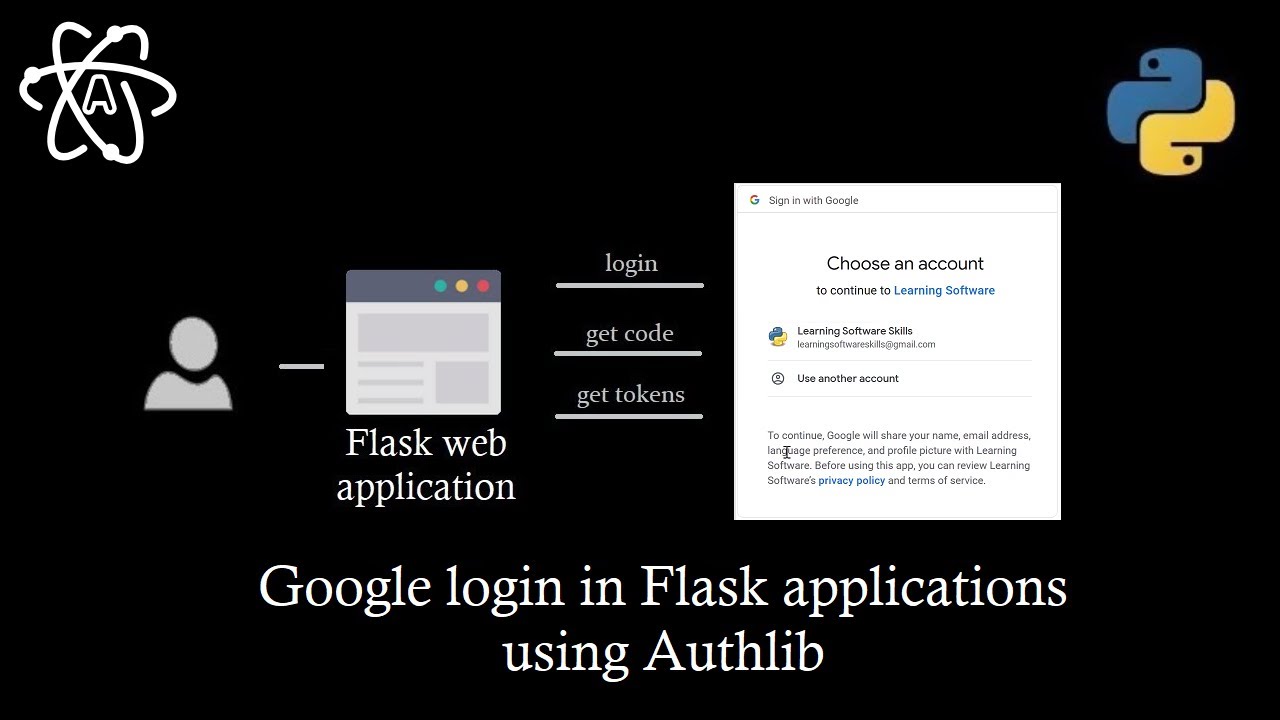 Implement login with google in python flask applications with authlib