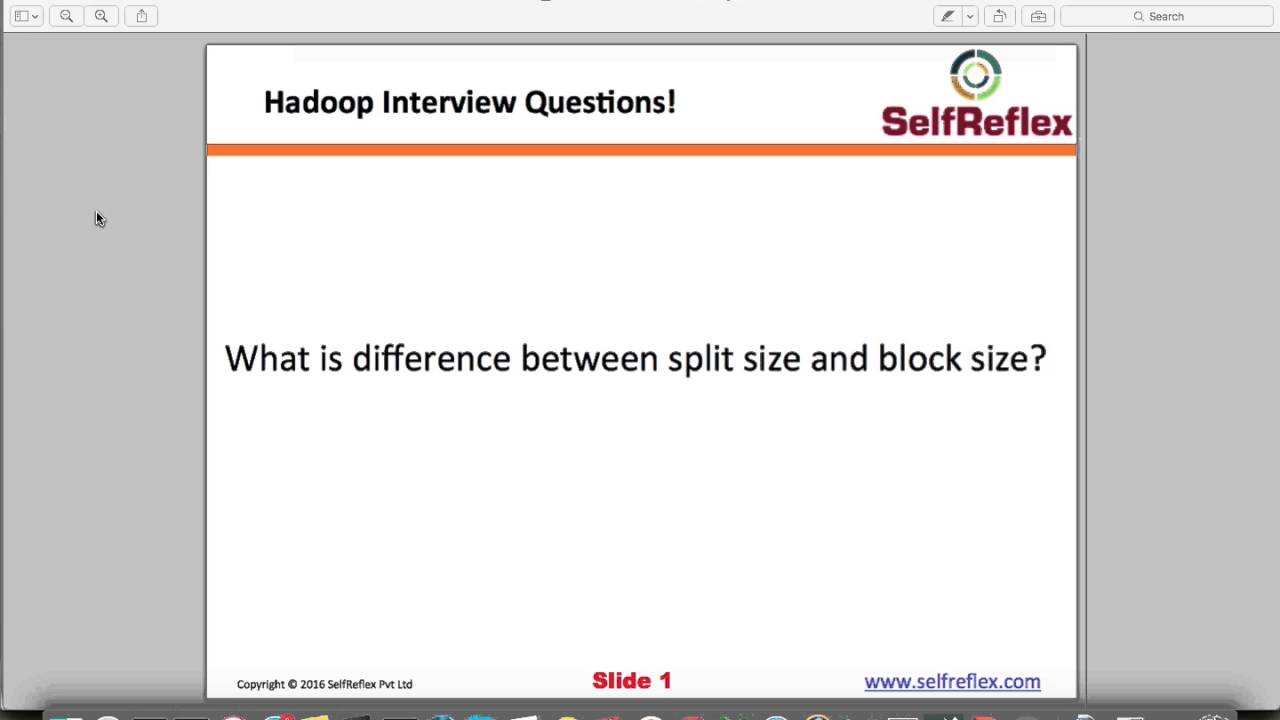 hadoop interview questions difference between block size and split size