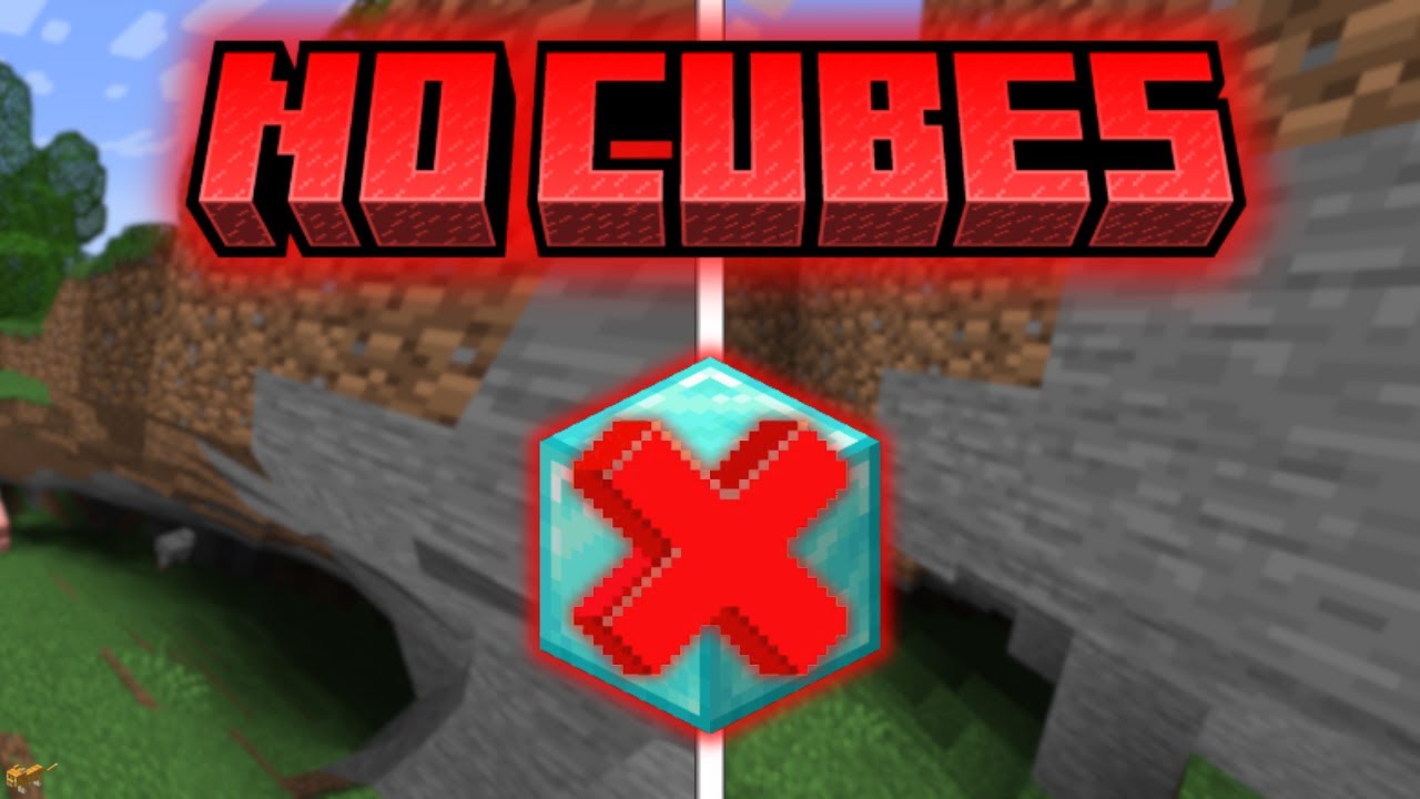 Beating MINECRAFT With NO CUBES