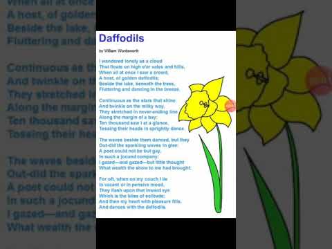 Daffodils poem Text