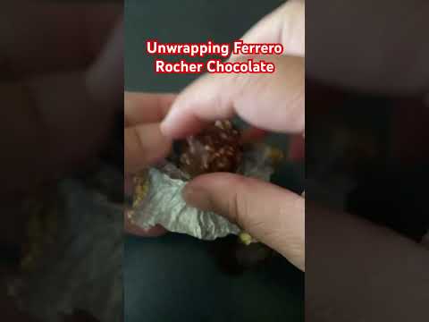 ASMR | UNWRAPPING FERRERO ROCHER CHOCOLATE
