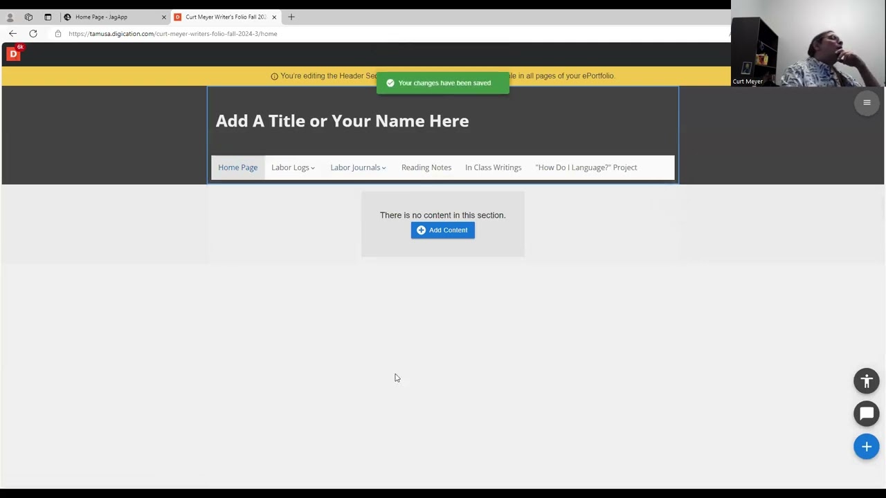 Fall 2024 Digication Overview