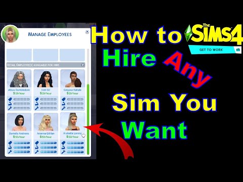 How to Pick Which Sims are on the Retail Employees Hire List