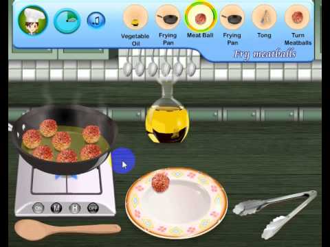 Sara cooking games Swedish meat balls online game
