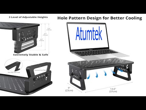 Atumtek Monitor Stand Riser Adjustable Desktop Stand