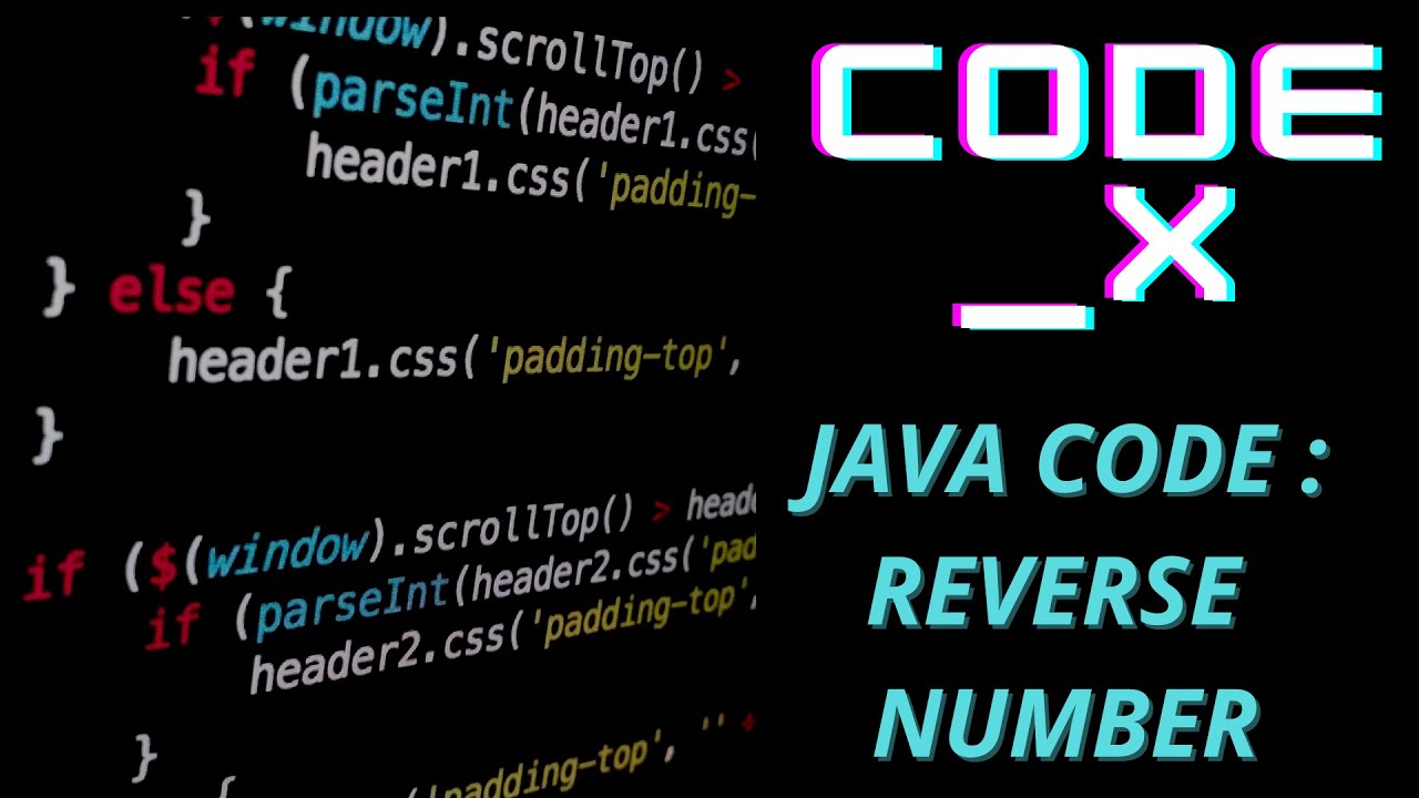 Java Program|  Reverse number using java.|#2java