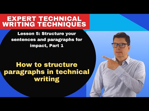 How to structure paragraphs in technical writing