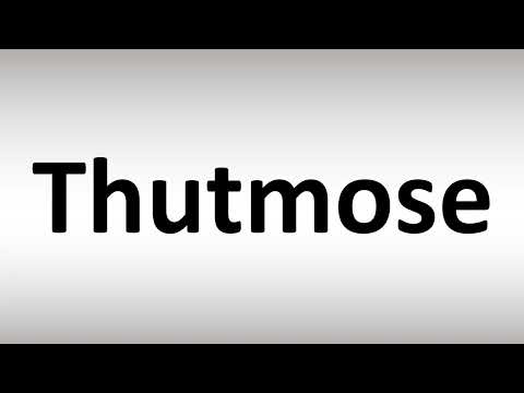 How to Pronounce Thutmose