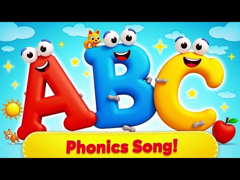 ABC Phonics Song | Learn Letters A to Z with Fun Words & Sounds | 3D Cartoon for Kids