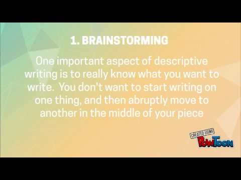 Features of Descriptive Writing