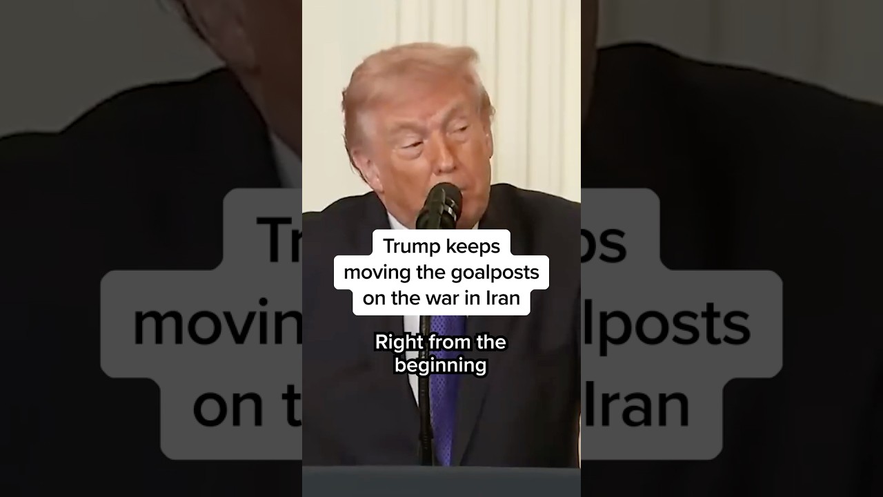 Trump keeps moving the goalposts on the war in Iran